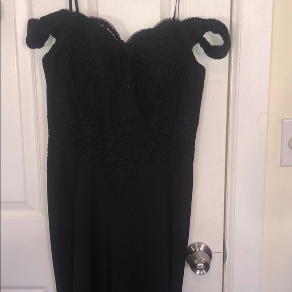 Cinderella | Dresses | Black Gown Corset Off Shoulder Top Mermaid ...